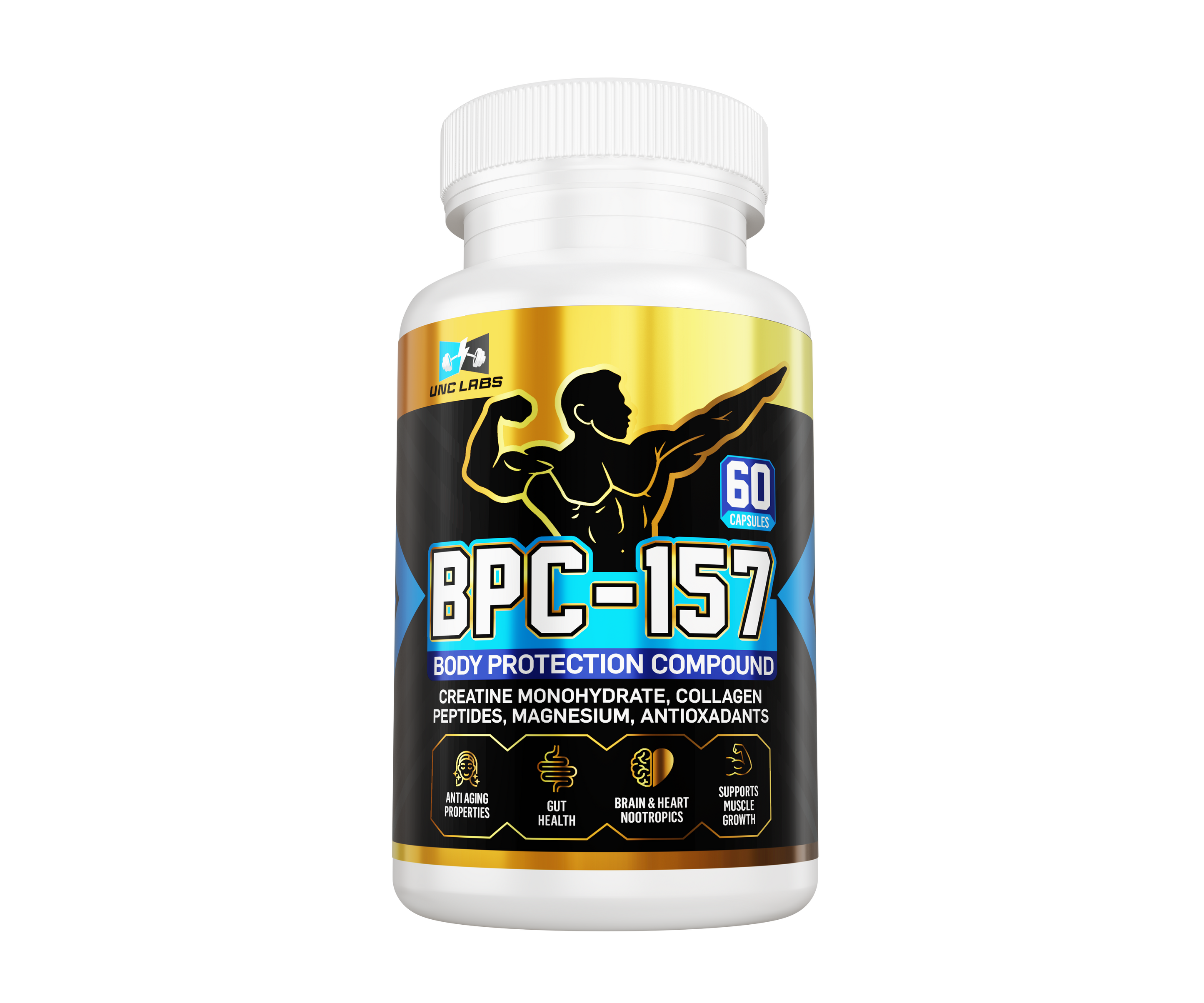 BPC 157 PEPTIDE BLEND PLUS CREATINE, MAGNESIUM & ANTIOXIDANTS – UNC LABS